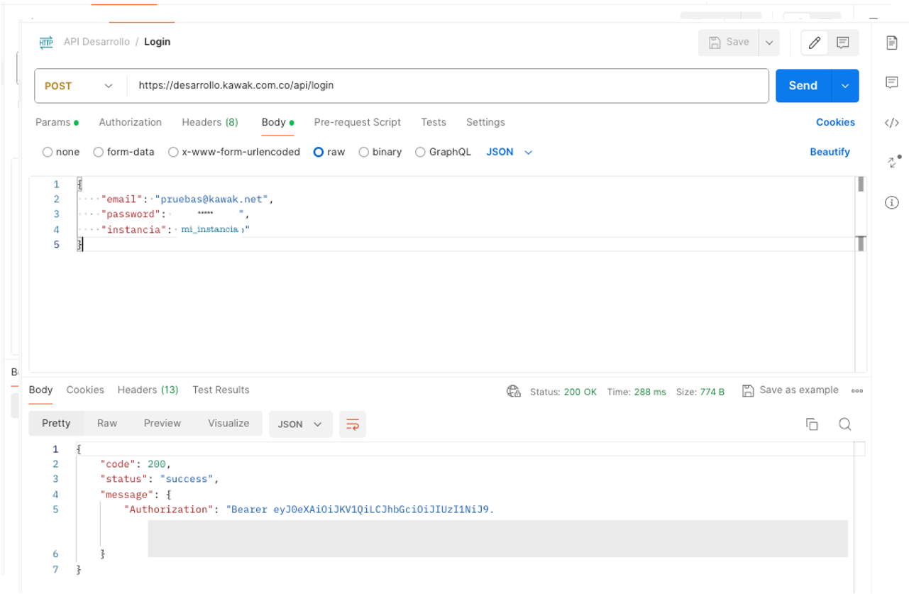 ¿Cómo usar la API de kawak®?
