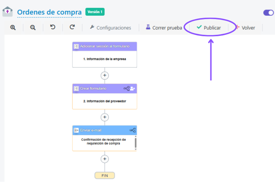 Cómo configurar el paso tipo Iniciar otro flujo en flow