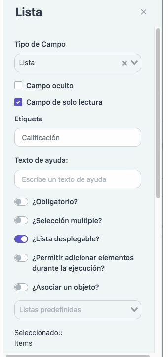 Crea un campo tipo lista para tus formularios en flow